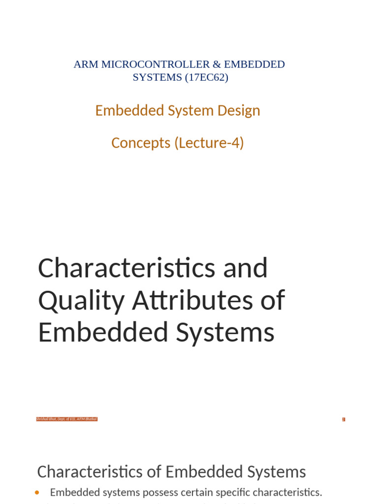 Embedded-System-Design-Concepts_module-4_ | PDF | Computer Hardware | Computer Architecture