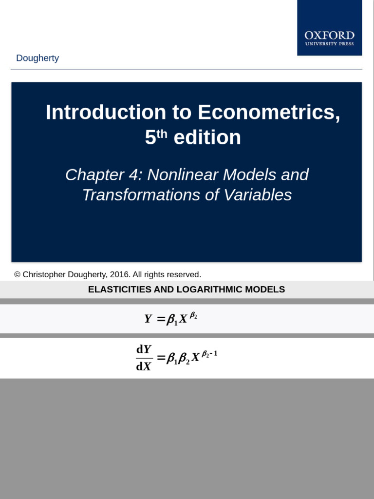 Loglogmodel Slides | PDF | Linear Regression | Coefficient Of Determination