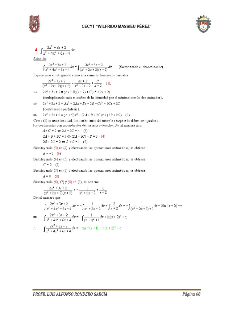 Calculo Integral Solución de Problemas - Voca 11 | PDF | Objetos ...