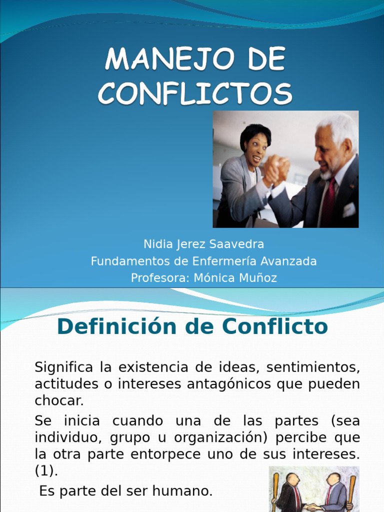 Manejo de Conflictos | PDF | Mediación | Conflicto (proceso)