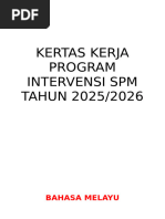 Kertas Kerja Program Kecemerlangan SPM 2023 | PDF