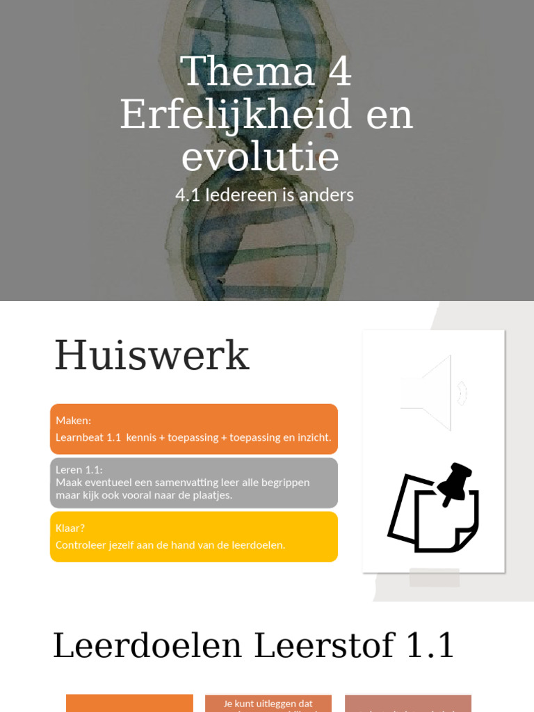 Thema 4 Erfelijkheid en Evolutie | PDF