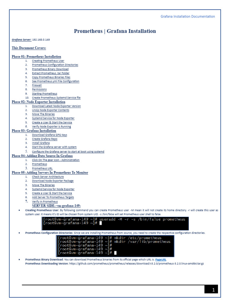 Prometheus and Grafana Complete Installation Guide | PDF | Computer File | Zip (File Format)