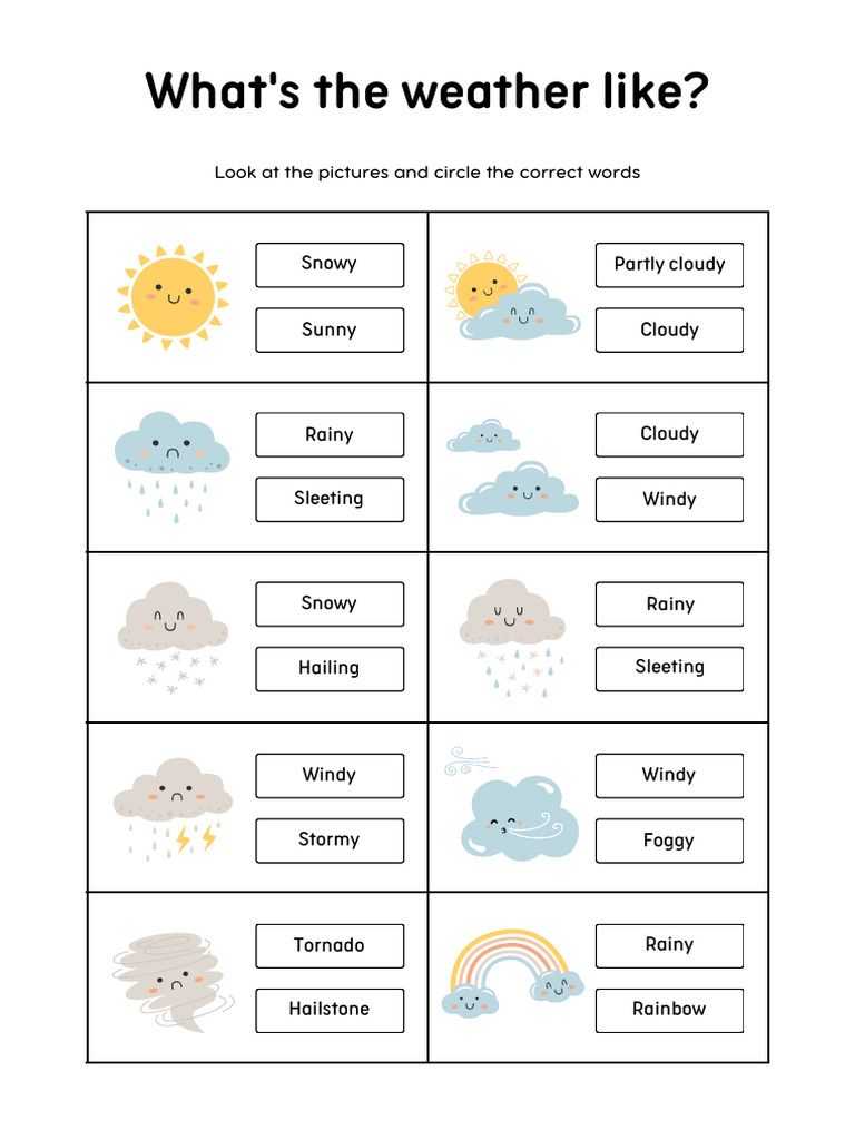 Weather Activities | PDF