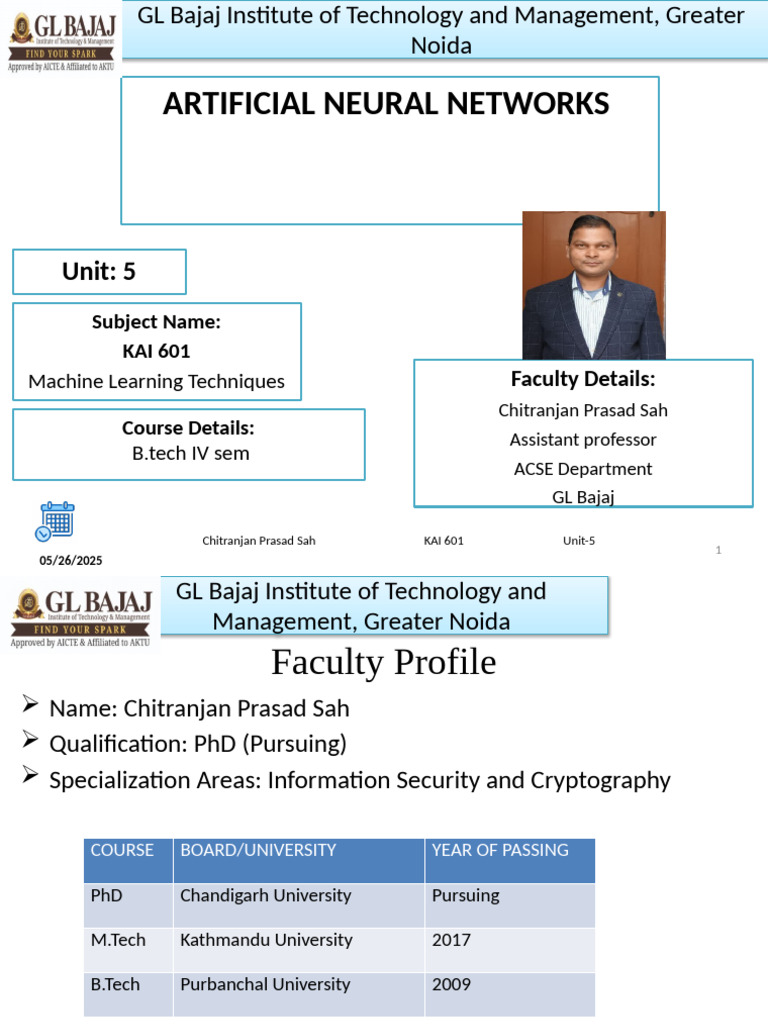 MLT Lecture Slide of Unit 5 | PDF | Support Vector Machine | Machine Learning