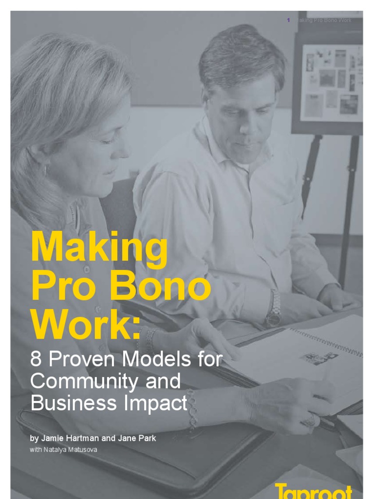 Making Pro Bono Work | PDF | Outsourcing | Employment