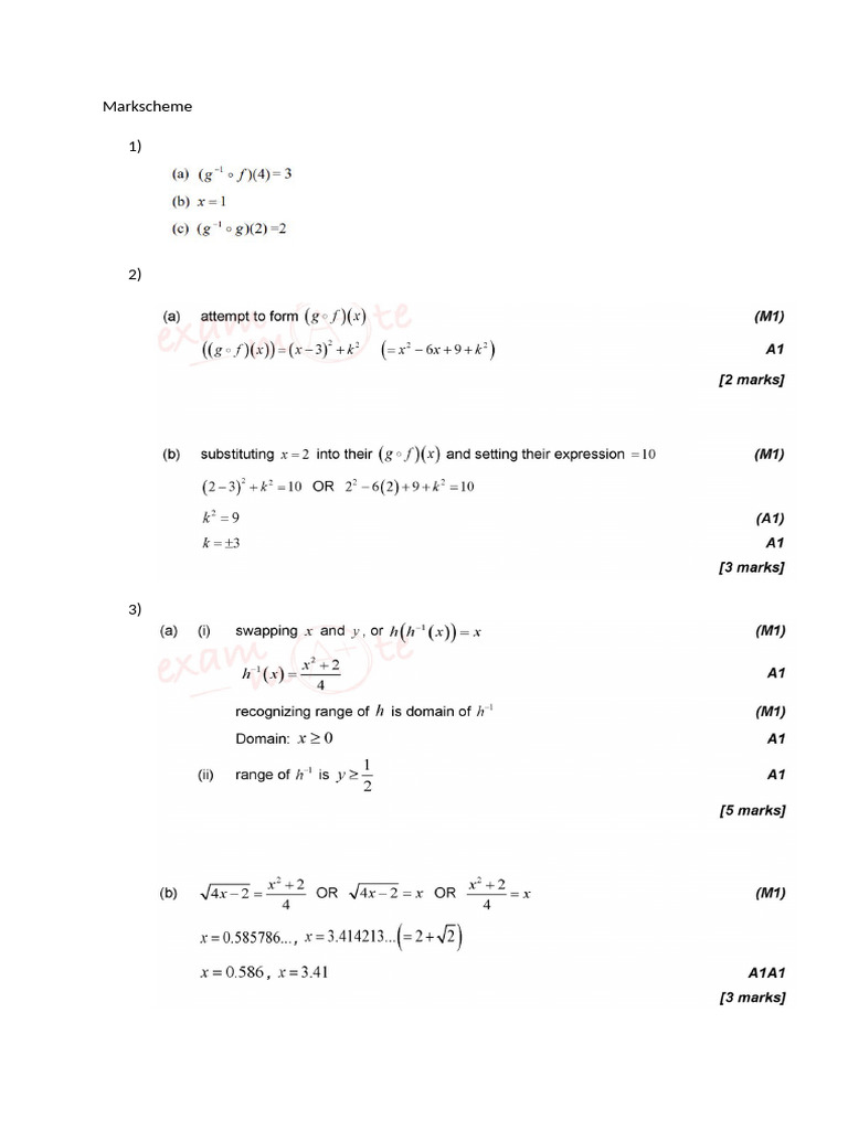 (MS) Myp 10 Extd Functions | PDF