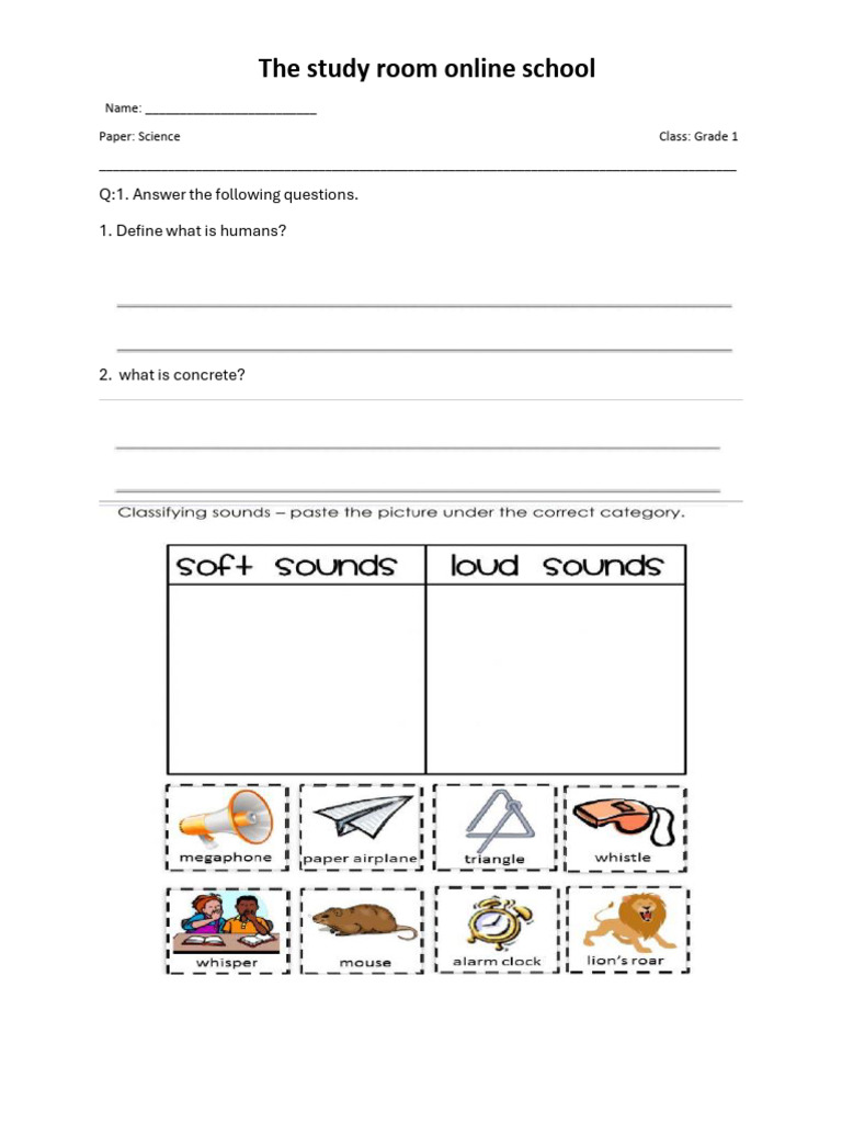 Grade 1 Science | PDF