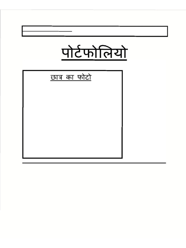 Portfolio Class 10 | PDF