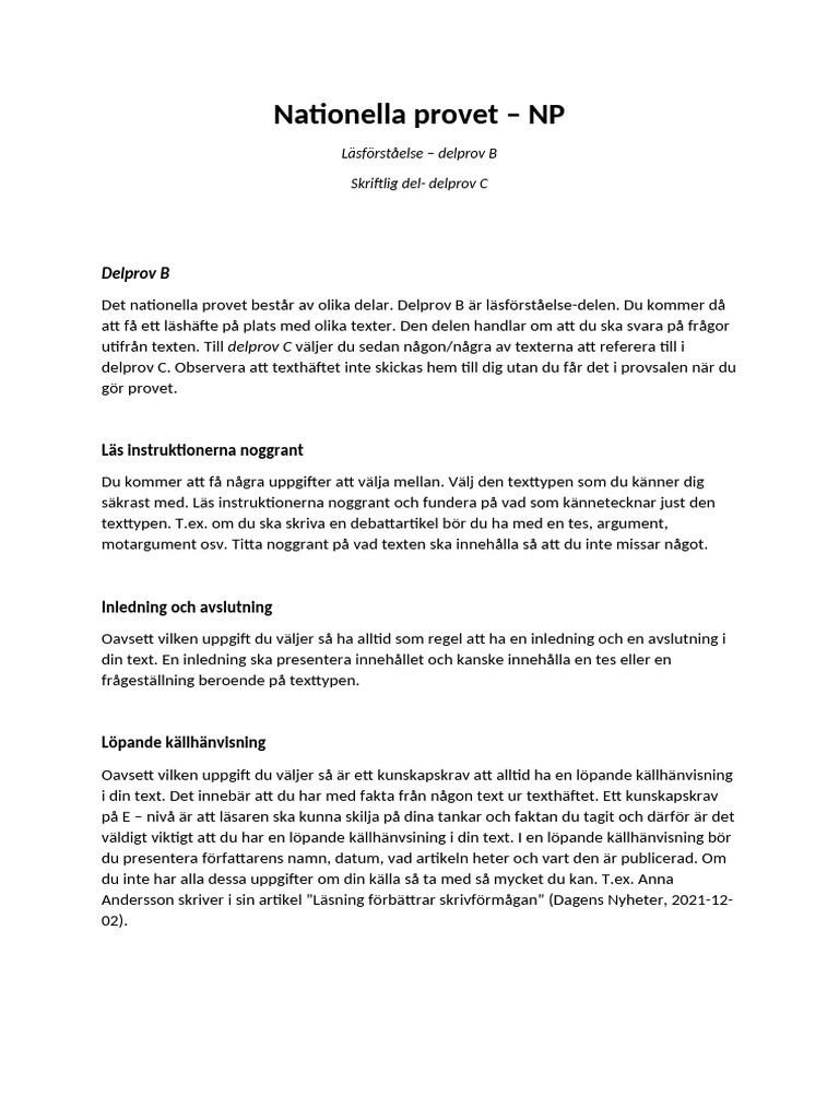 Information Om NP | PDF