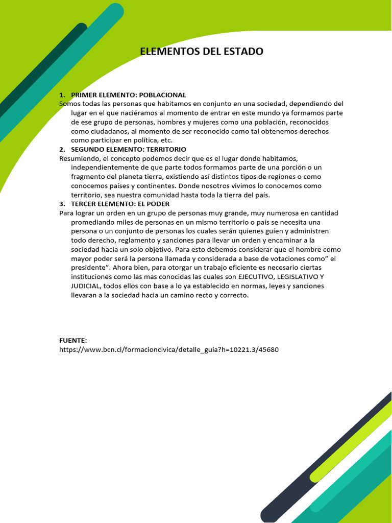 Elementos Del Estado | PDF