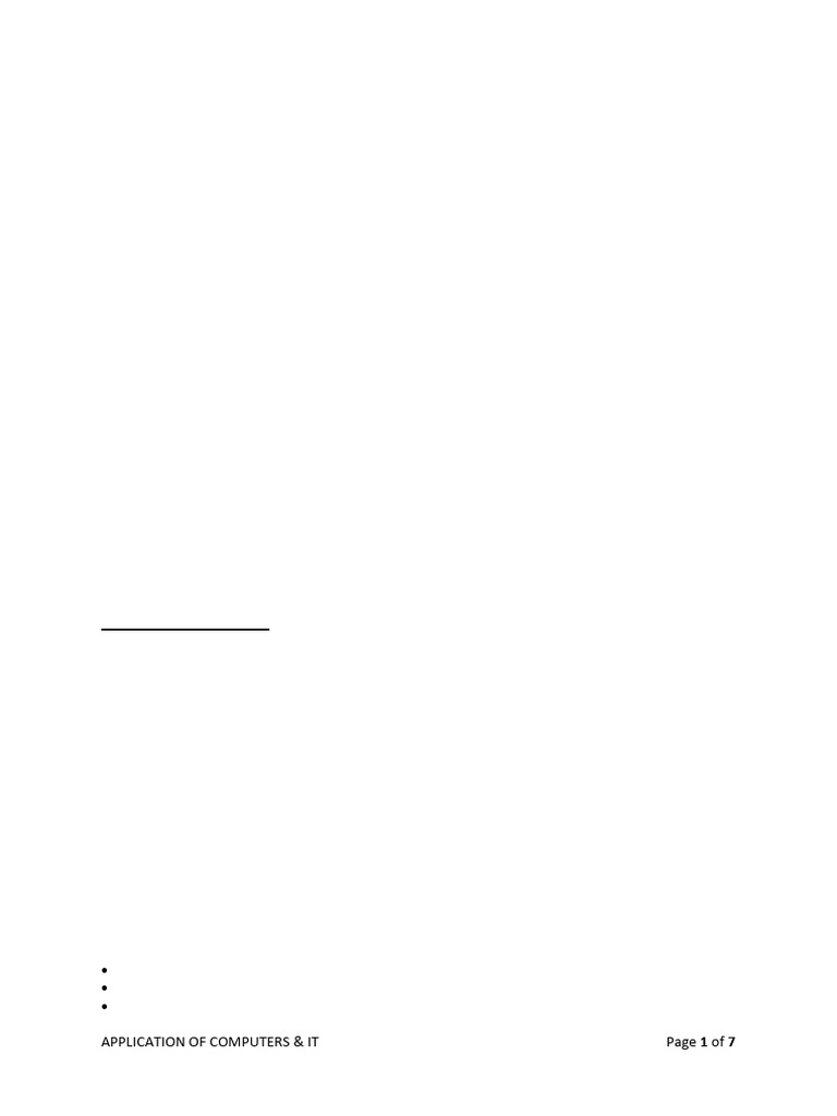 Application of Computers & It | PDF | Computer Network | Graphical User ...