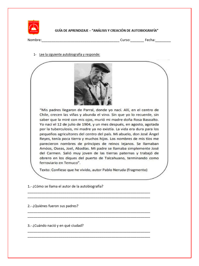 Guía para Crear tu Autobiografía | PDF