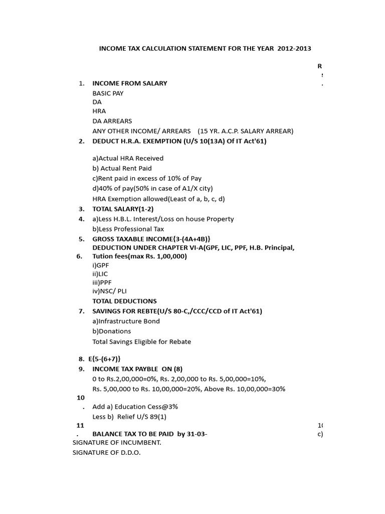 IT Calculation | PDF