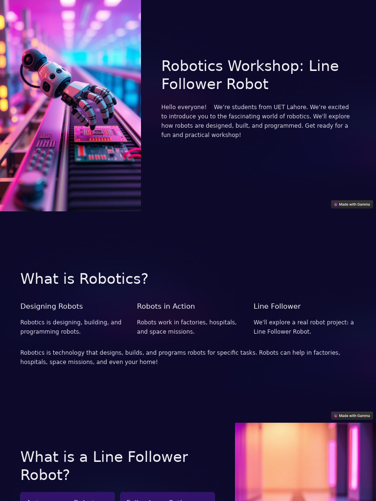 Robotics-Workshop-Line-Follower-Robot | PDF | Robot | Robotics