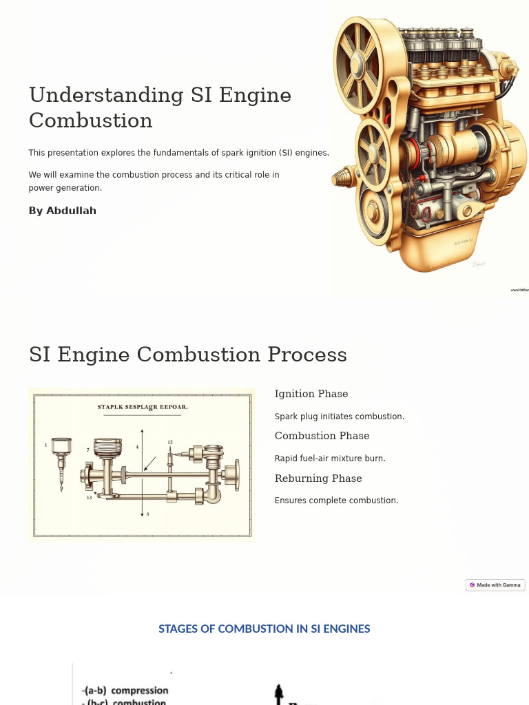 Understanding SI Engine Combustion | PDF | Combustion | Engines