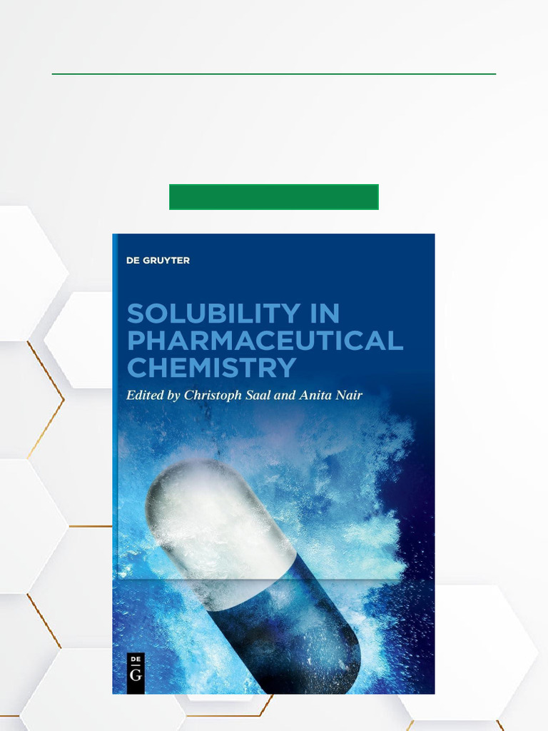Solubility in Pharmaceutical Chemistry 1st Edition PDF | PDF ...