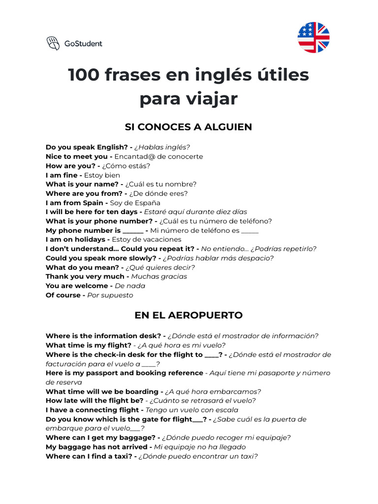 100 Frases Utiles | PDF