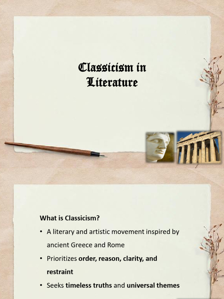 Understanding Classicism in Literature | PDF