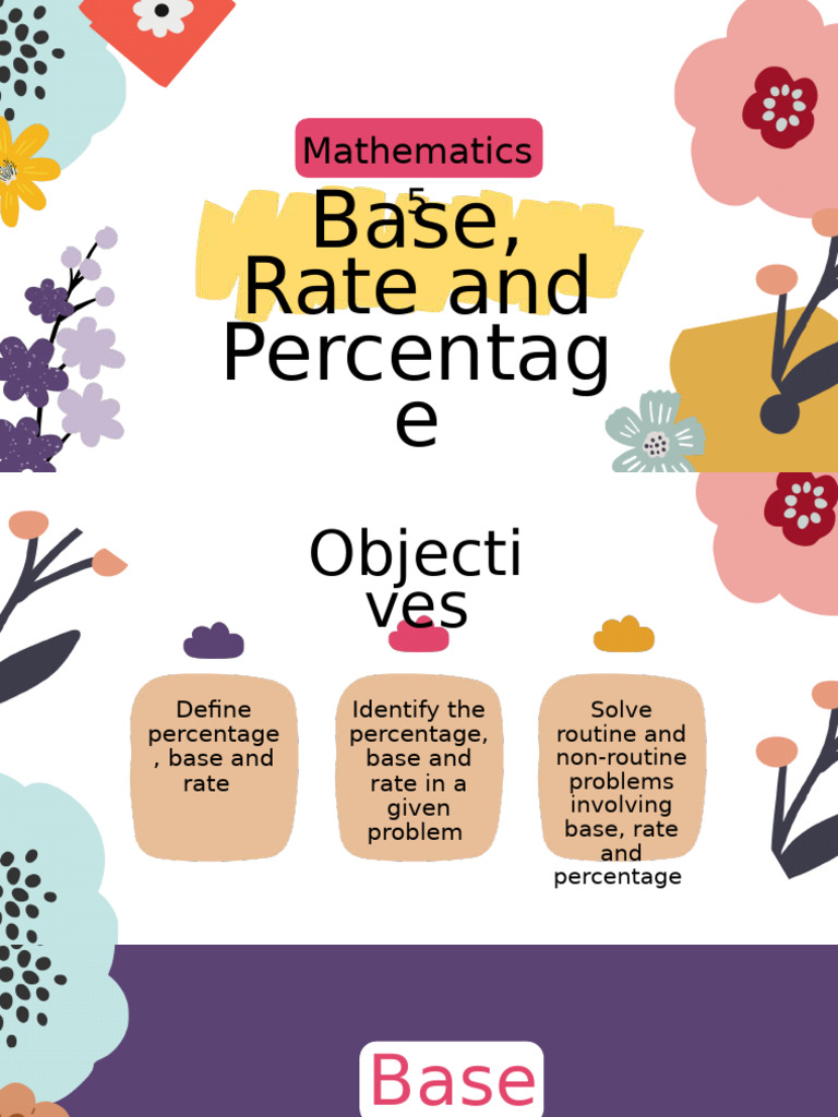 Base, Rate and Percentage | PDF