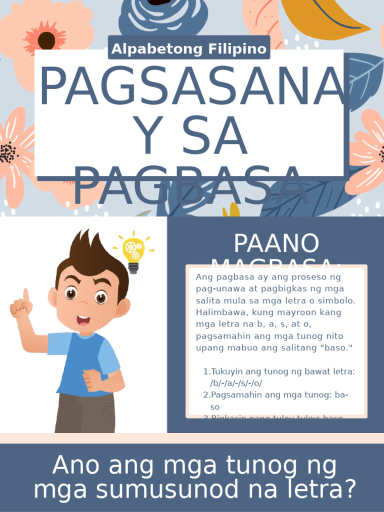 Pagsasanay Sa Pagbasa | PDF