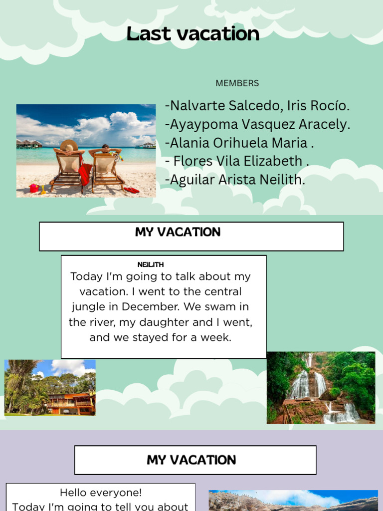 My Last Vacation IRIS | PDF