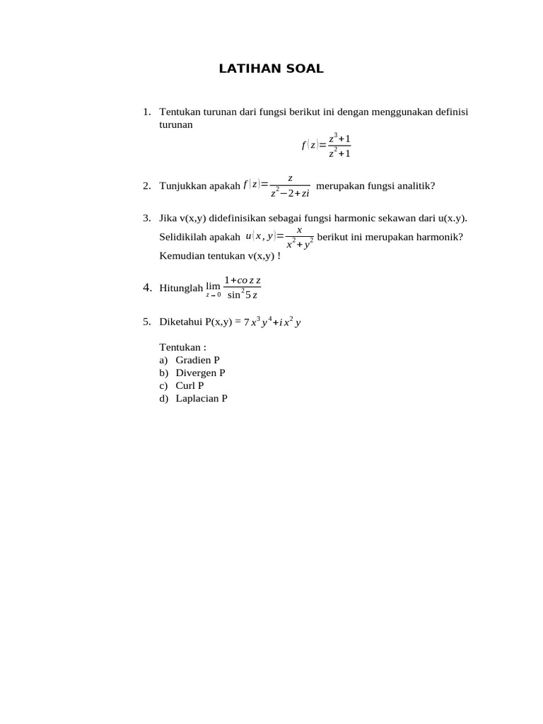 Latihan Soal Pert 15 | PDF