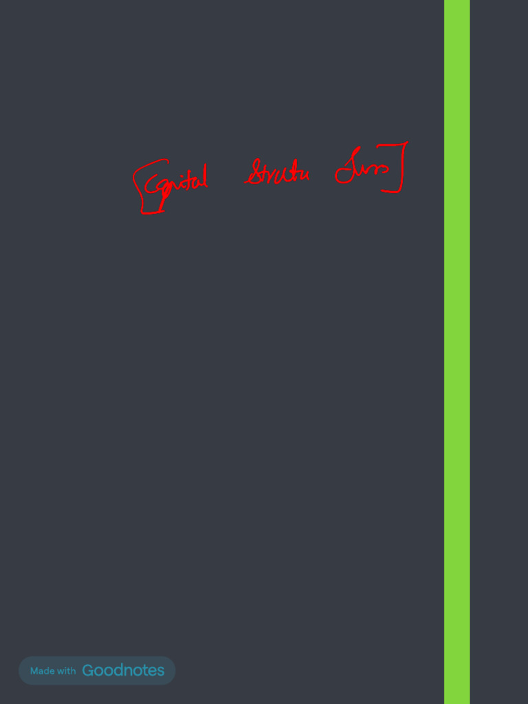 Capitol Structure Theories | PDF