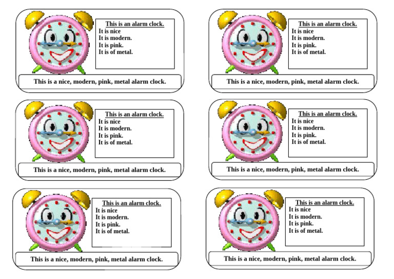 Flash Card - Adjective Order | PDF