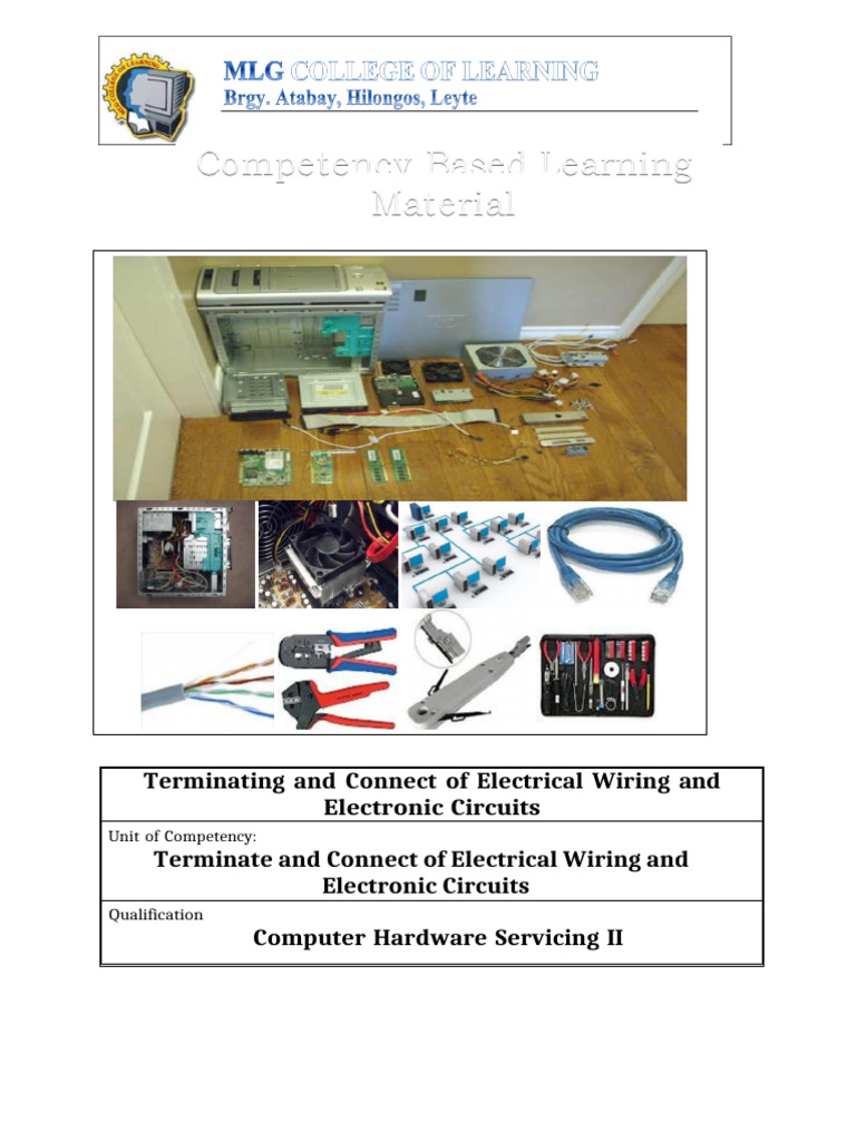 CBLM 6 Chs nc2 Terminating and Connect of Electrical Wiring and Electronic Circuits | PDF ...