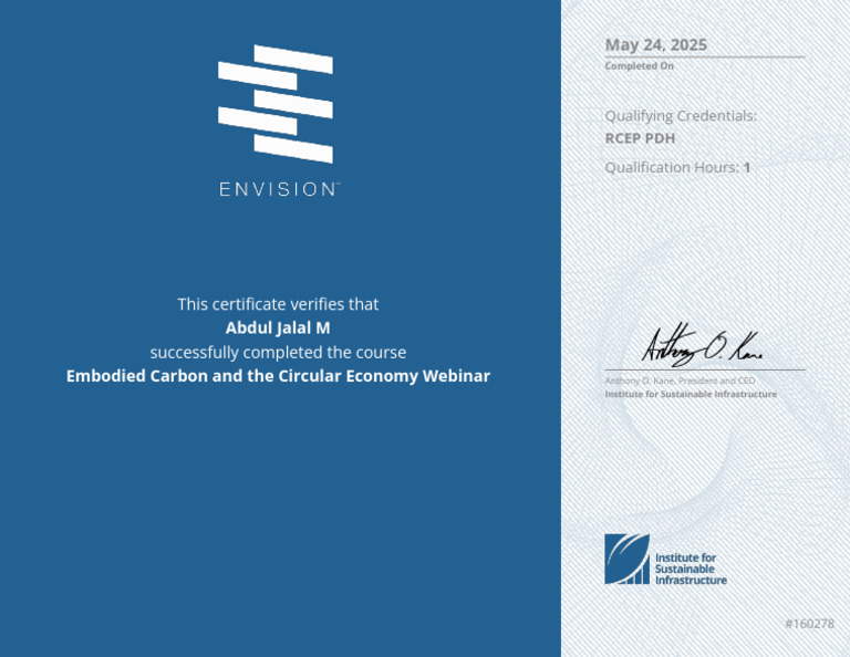 Abdul Jalal - Embodied Carbon | PDF