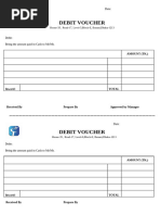 Sample Debit Voucher Template | PDF | Debits And Credits | Financial ...