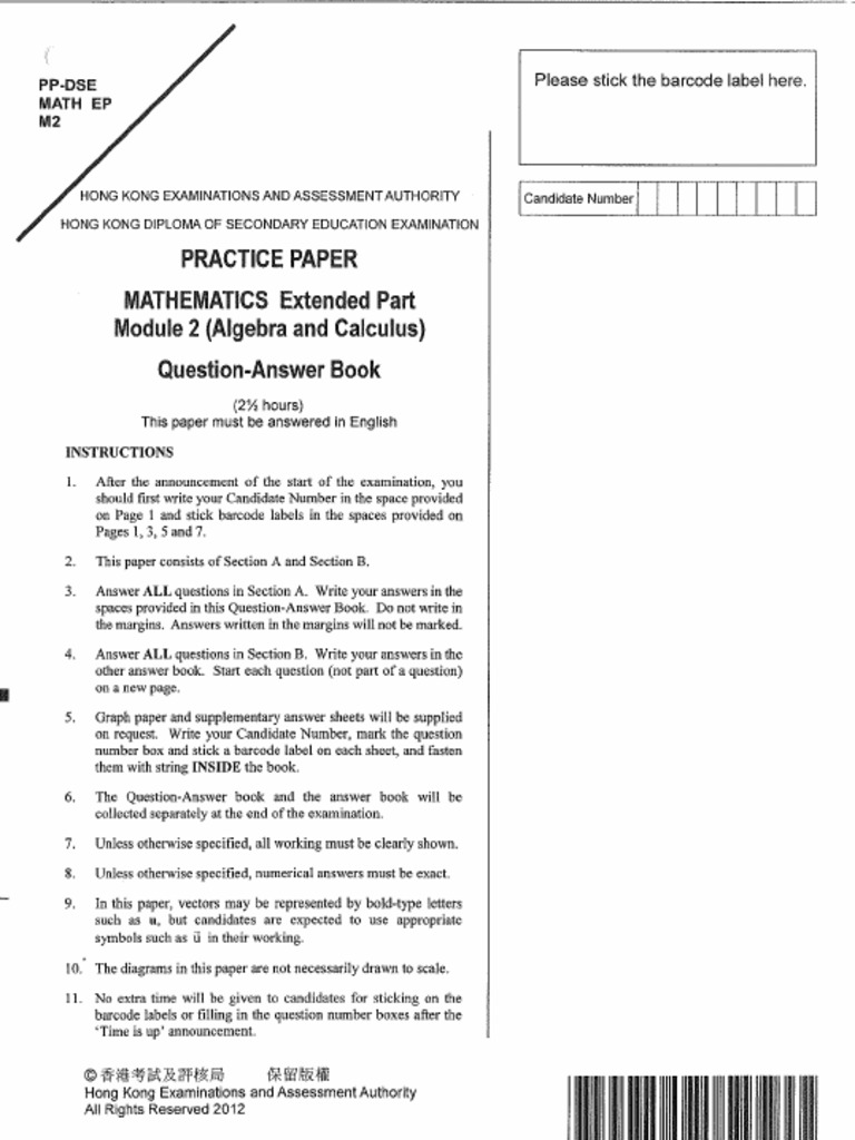 Hkdse M2 Mock Pdf