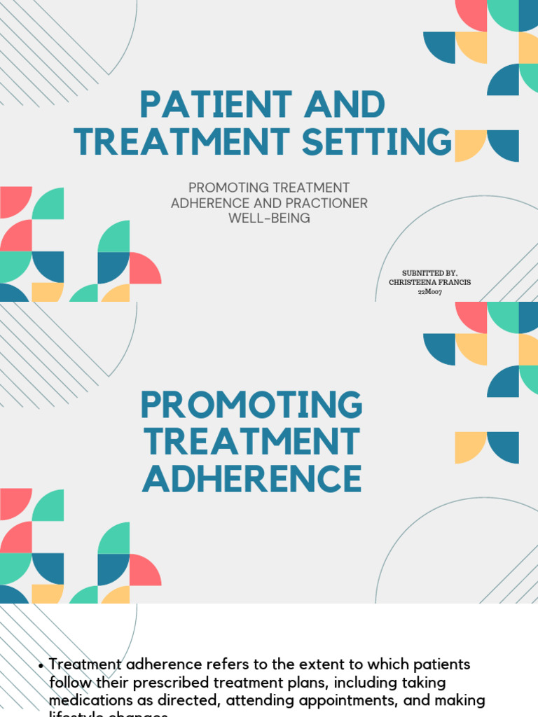 Christeena Treatment Adherence and Practioner Well-Being | PDF | Mental ...