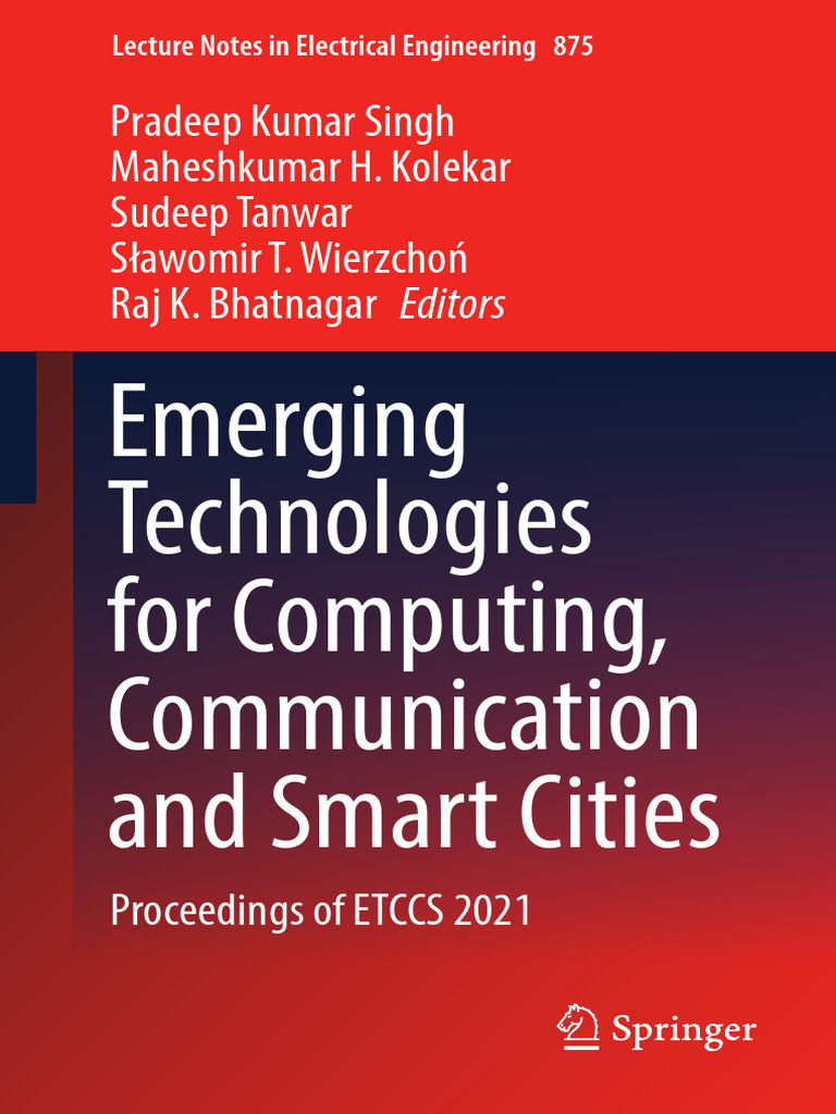 Emerging Technologies For Computing, Communication and Smart Cities | PDF | Health Care