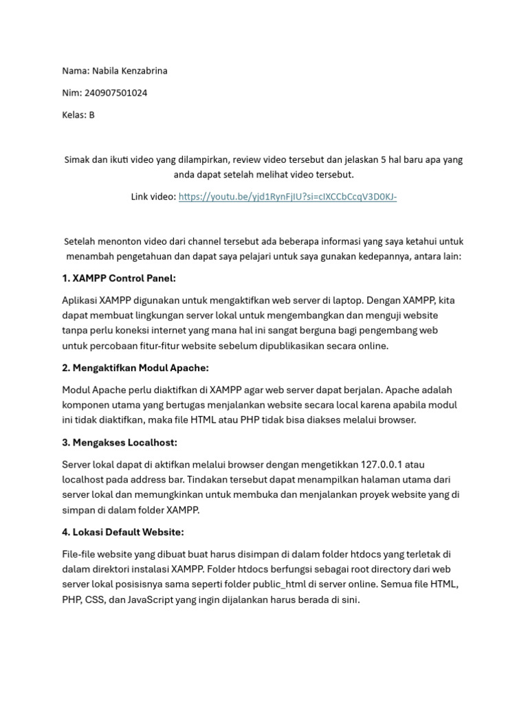 CS Pengenalan Web Server | PDF