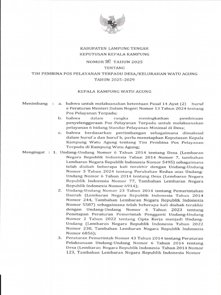 Tim Pembina Posyandu 1 | PDF