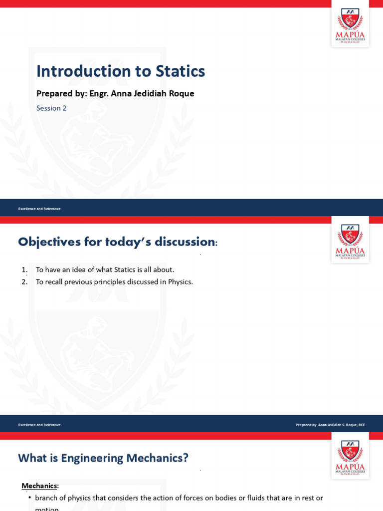 Introduction To Statics | PDF | Euclidean Vector | Force