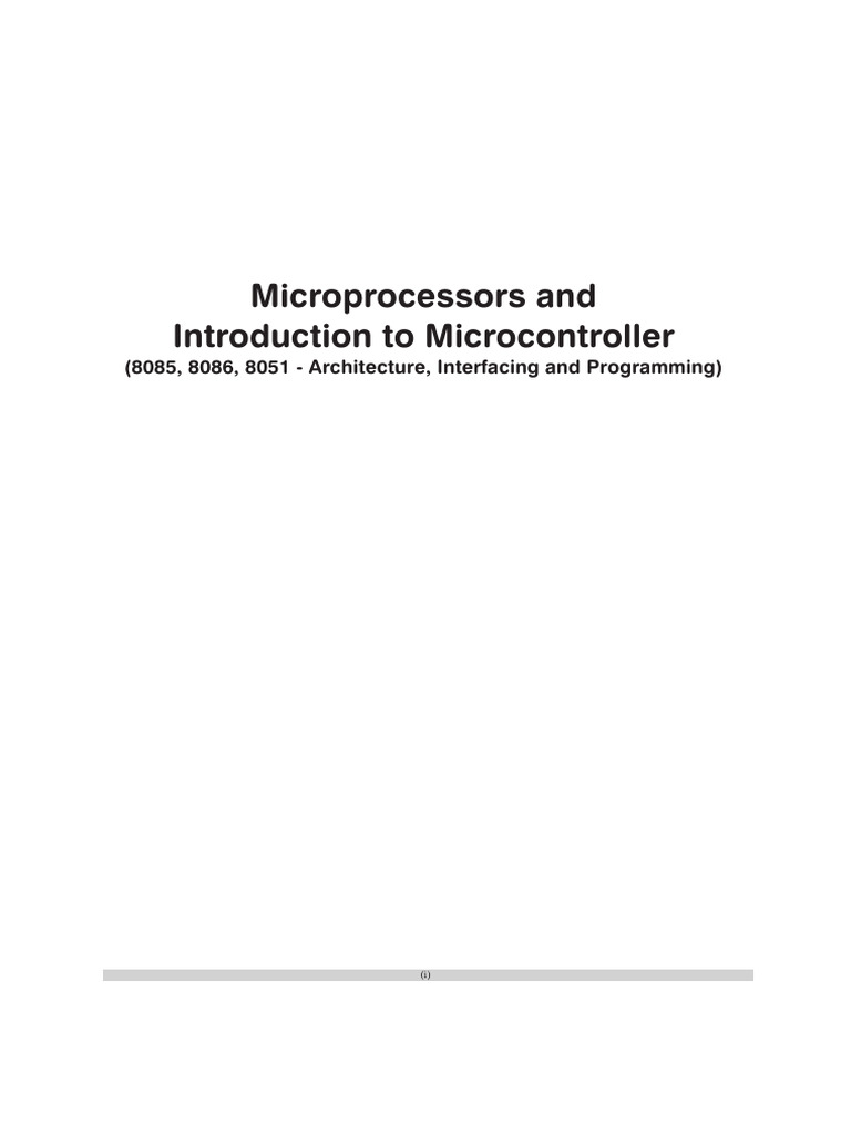 Microprocessors and Introduction to Microcontroller _Text | PDF | Integrated Circuit | Office ...