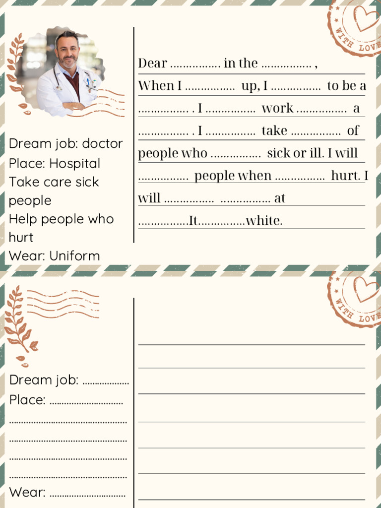 Writing My Dream Jobs | PDF