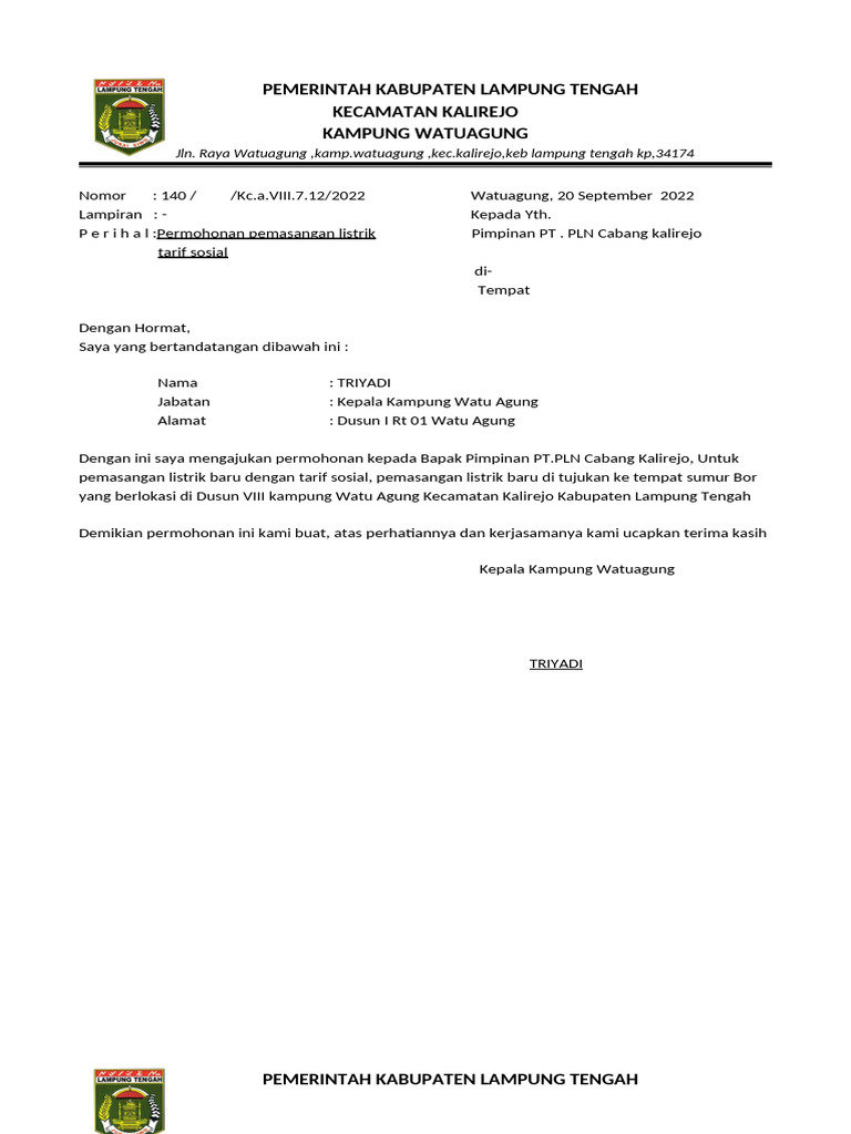 Surat Undangan Pembinaan | PDF