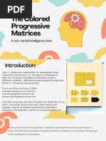 Coloured Progressive Matrices | PDF
