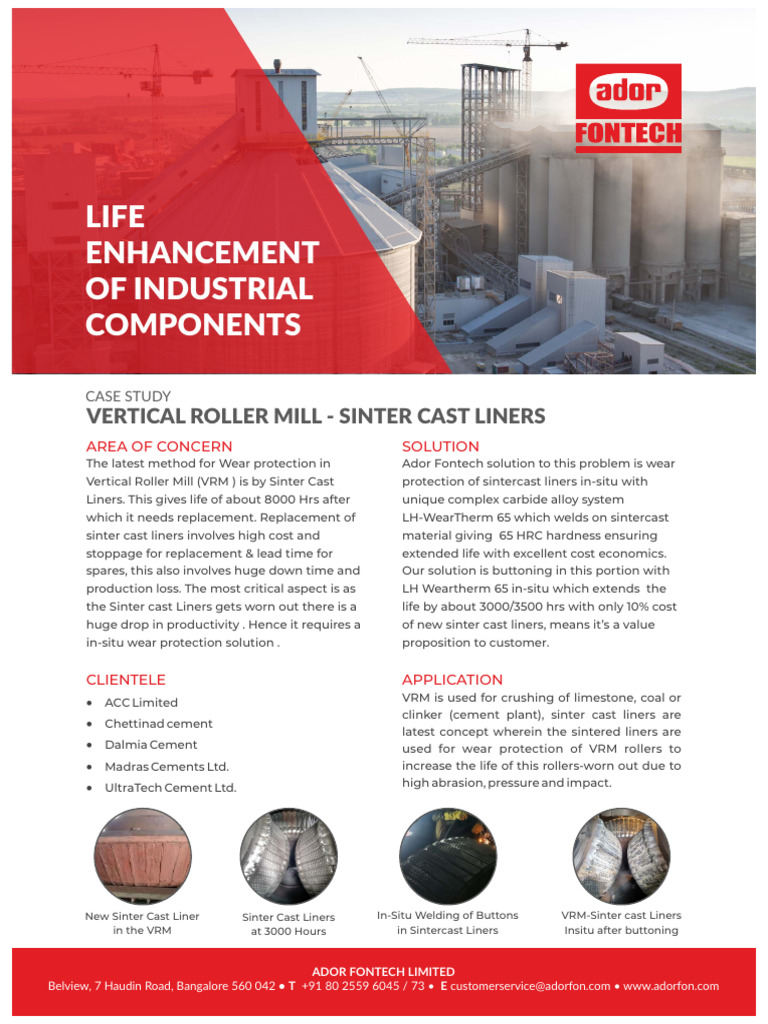 In-Situ Wear Protection for VRM Liners | PDF