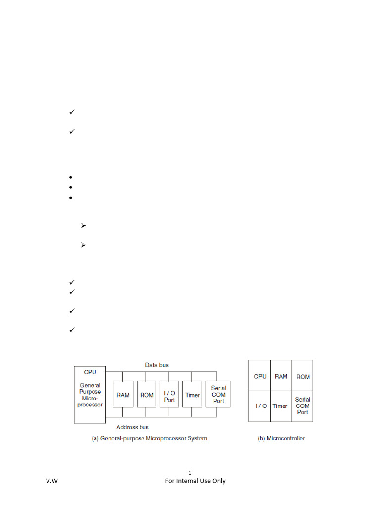 1.0 Introduction To Microcontroller Technology | PDF | Microcontroller | Central Processing Unit