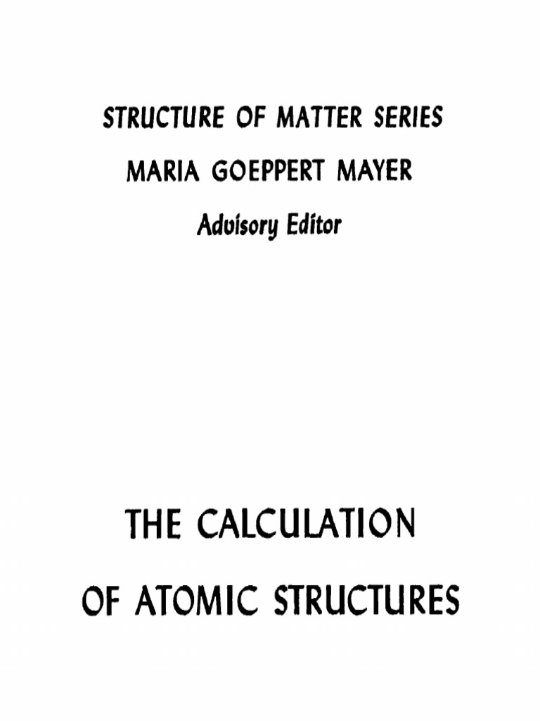2015.177559.the Calculation of Atomic Structures | PDF