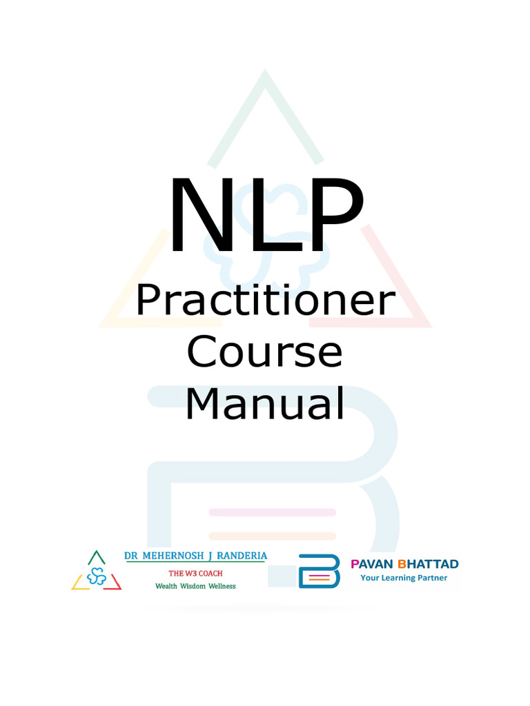 w 3 n Lp Practitioner Course Manual | PDF | Neuro Linguistic Programming | Perception