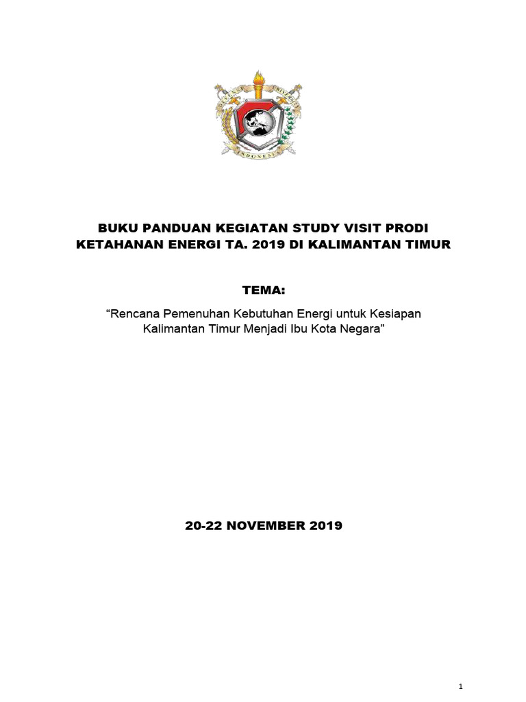 Edit - Buku Panduan Kegiatan Study Visit Ke | PDF