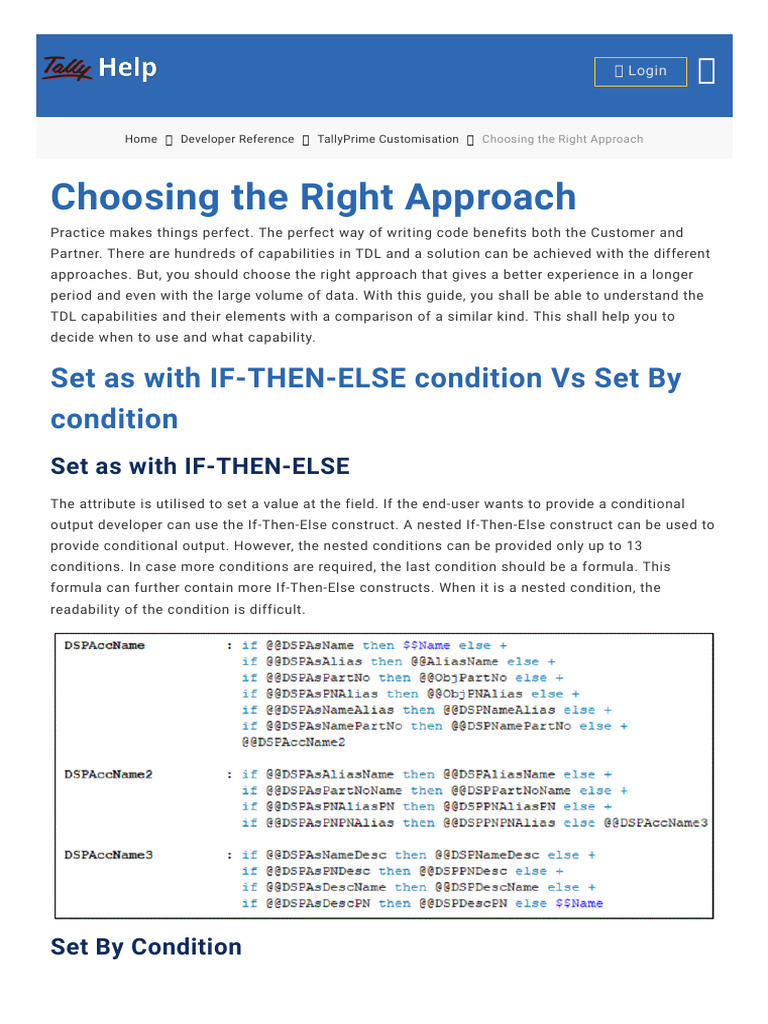 How To Choose The Right Approach From TDL | PDF | Parameter (Computer Programming) | Computer ...
