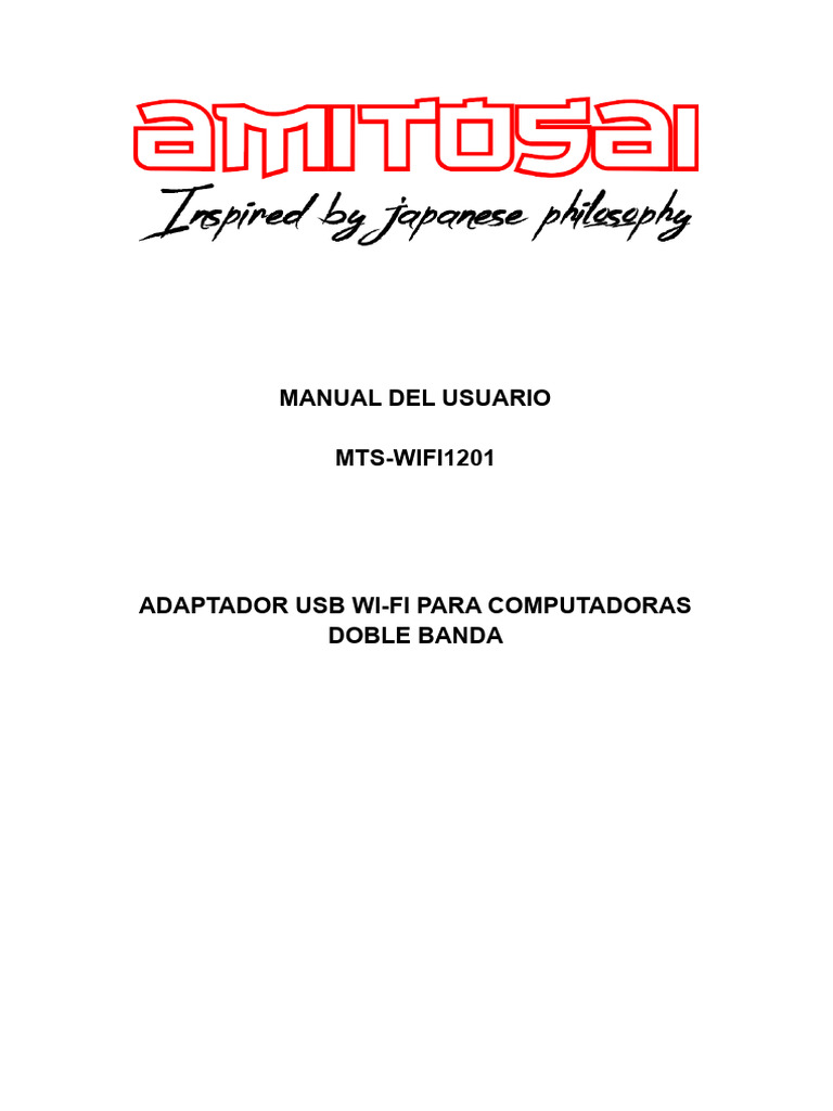Manual MTS-WIFI1201: Adaptador USB Wi-Fi | PDF | Wifi | Memoria USB