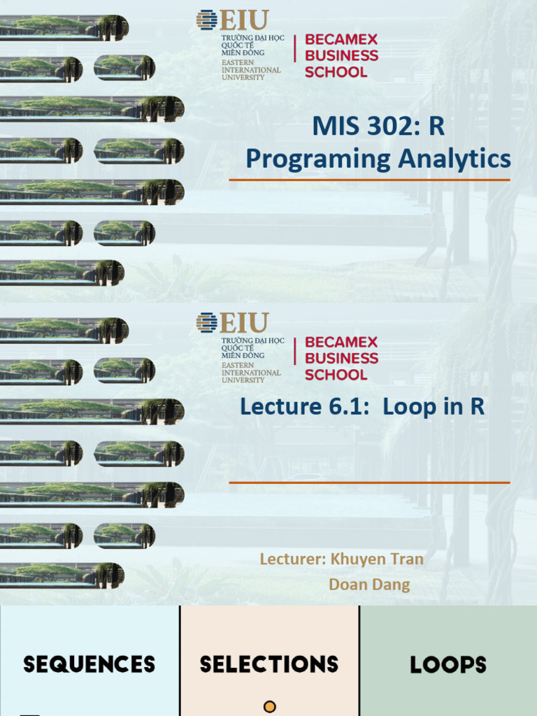 CSE 302 - Lecture 6.1 Loop in R | PDF | Control Flow | Applied Mathematics
